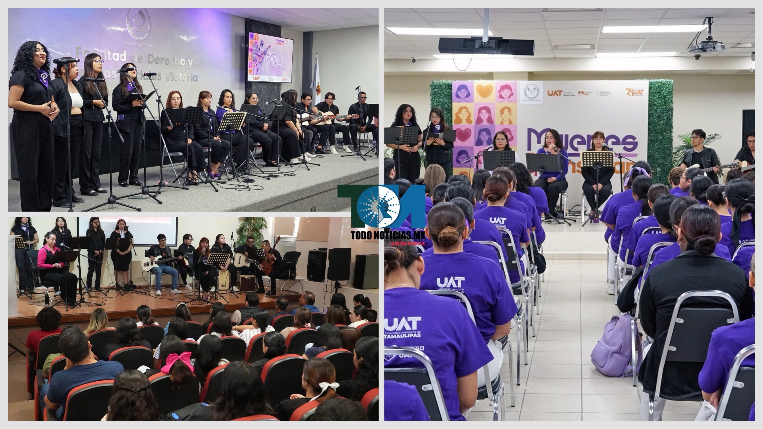 La UAT ofreció a sus universitarias el recital “Voces Violeta” - TodoNoticias.Mx