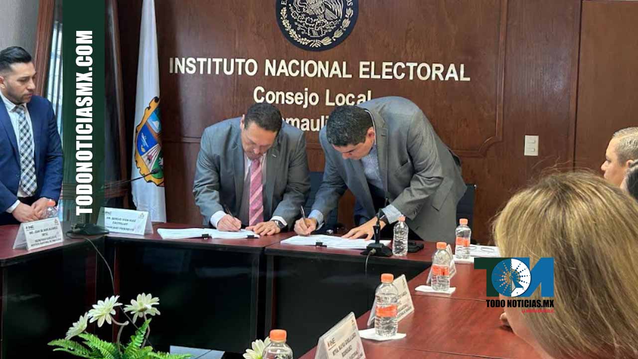Firman convenio INE-IETAM para promover elección judicial - TodoNoticias.Mx